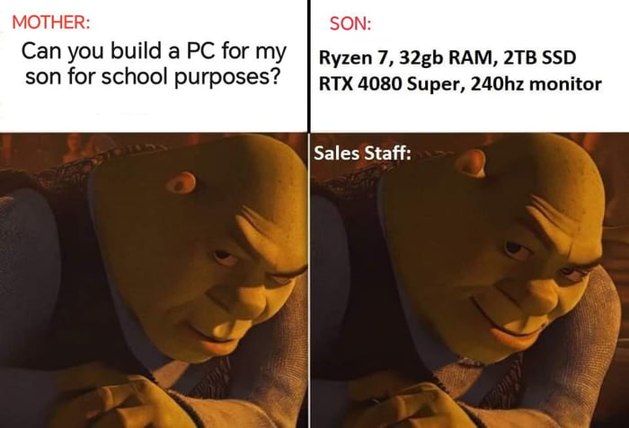 Truly a pc build for school purposes - 9GAG