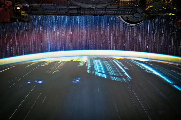 Hyperdrive - star trails and city lights imaged by Matthew Dominick ...