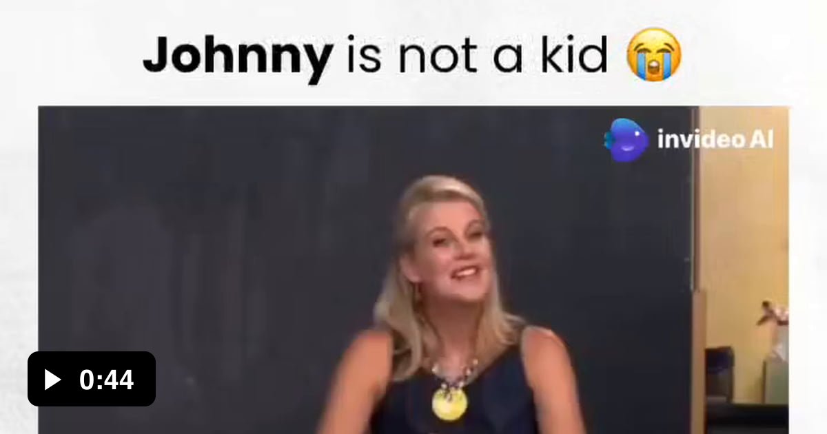 Johnny always has an answer ready. - 9GAG