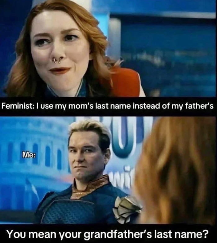 A valid point about family names. - 9GAG