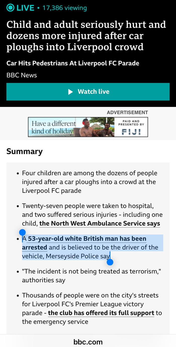 No problem identifying the ethnicity this time nice one BBC - 9GAG