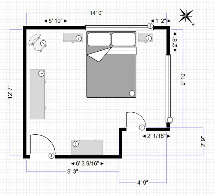 How best to layout this bedroom? - 9GAG