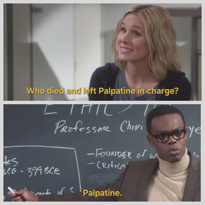 Chidi always has the most straightforward answer. - 9GAG