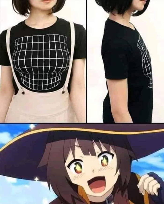 Megumin discovers the power of optical illusion - 9GAG