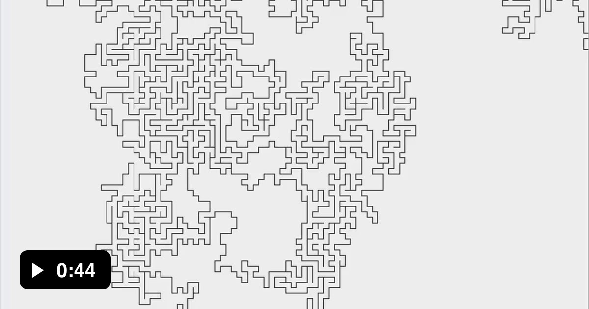 Random walk generator filling in spaces. - 9GAG