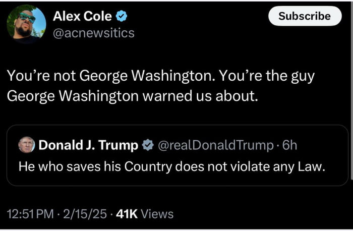 The Guy George Washington warned us about. - 9GAG