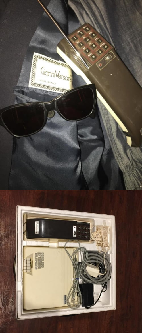 Someone bought Crockett's Versace suit jacket, Wayfarers and cordless ...