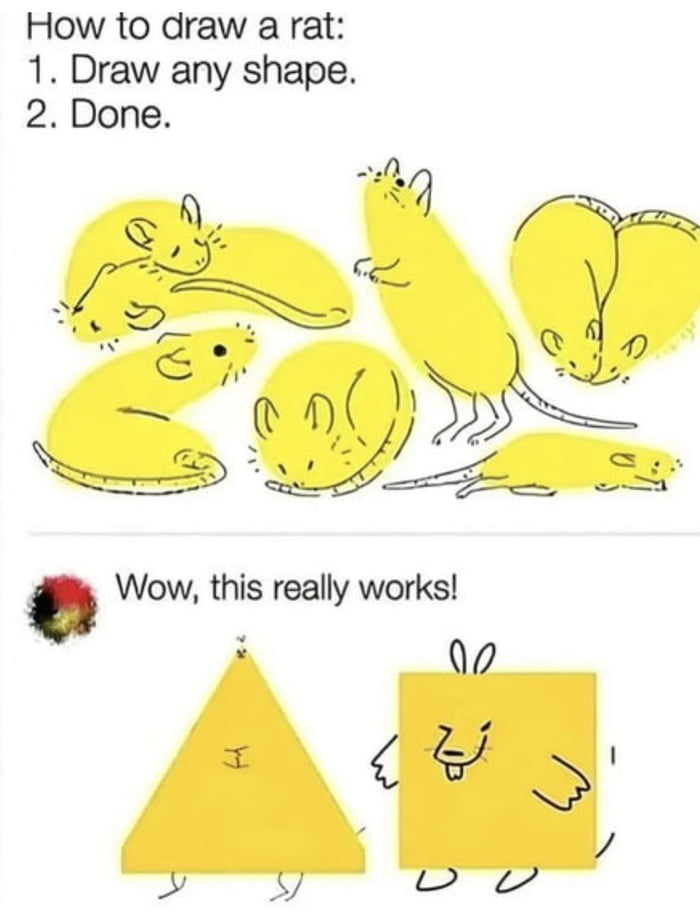 How To Draw A Rat...! - 9GAG