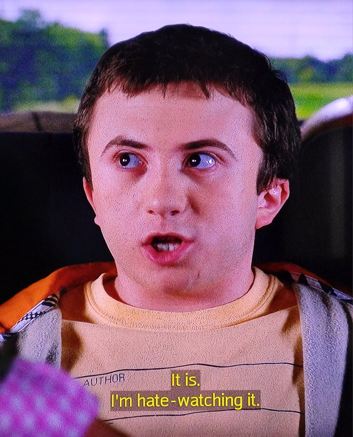 When somebody asks me why I'm watching Rings of Power when I said it stinks. - 9GAG