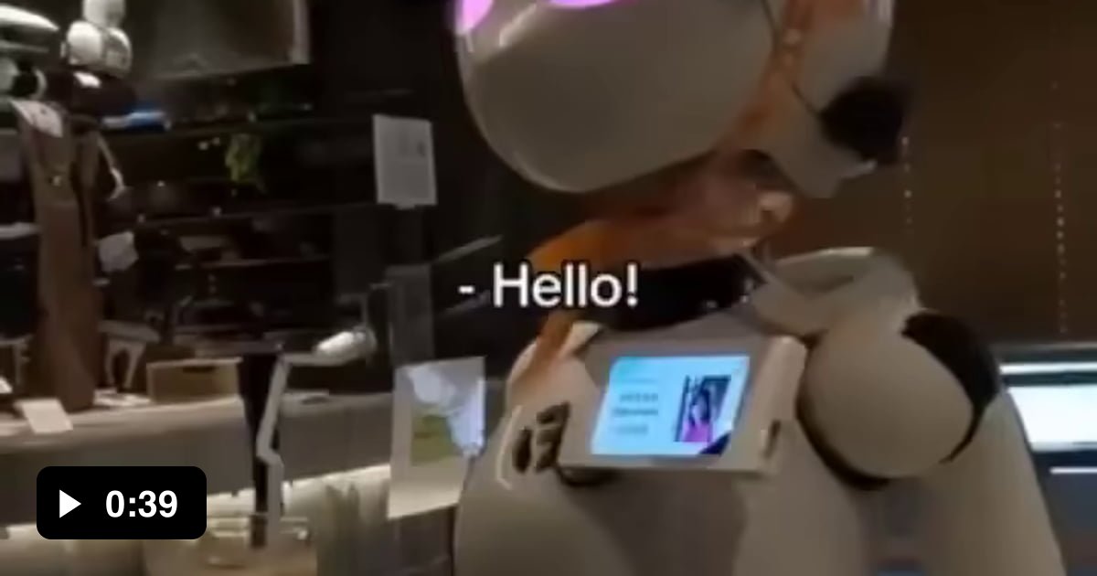 Robots controlled by disabled people in Japan - 9GAG