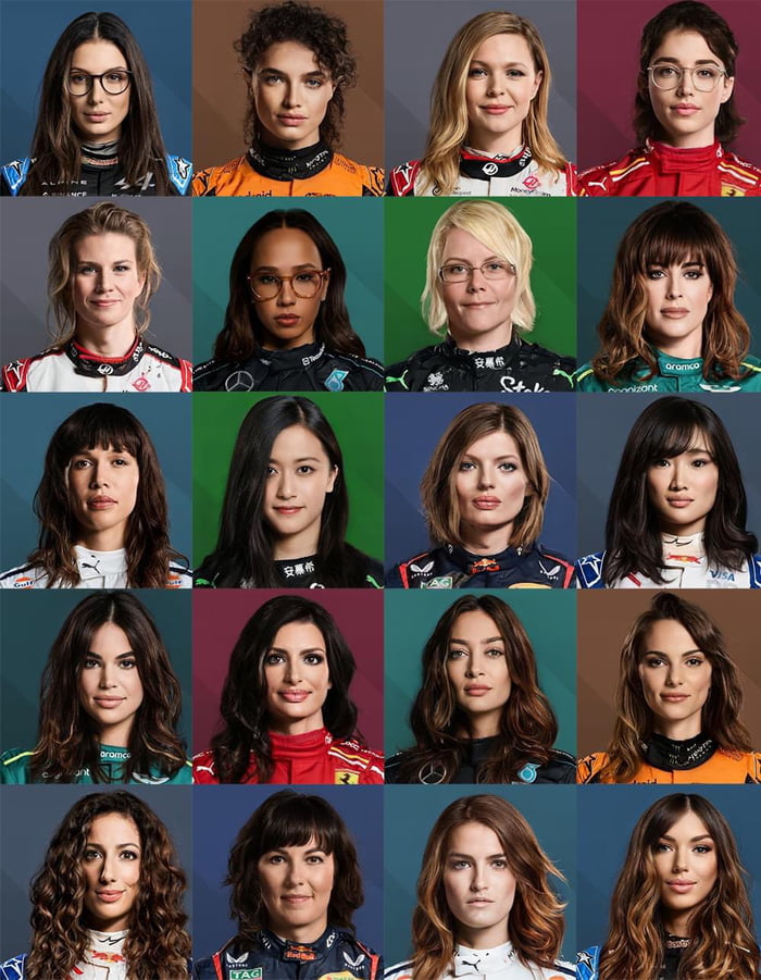 F1 drivers as women... Which one is your favorite? - 9GAG