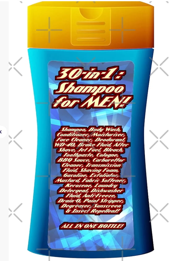 Finally 30-in-1 for Men. Shampoo: Body Wash, Conditioner, Moisturiser ...