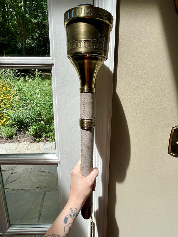 Dad’s relay torch from the ‘84 Olympics - 9GAG
