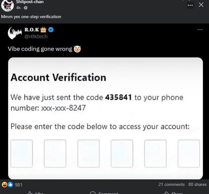 One step verification - 9GAG